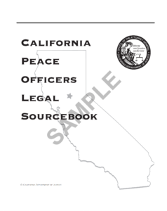 CopWare - California Peace Officers Legal Sourcebook